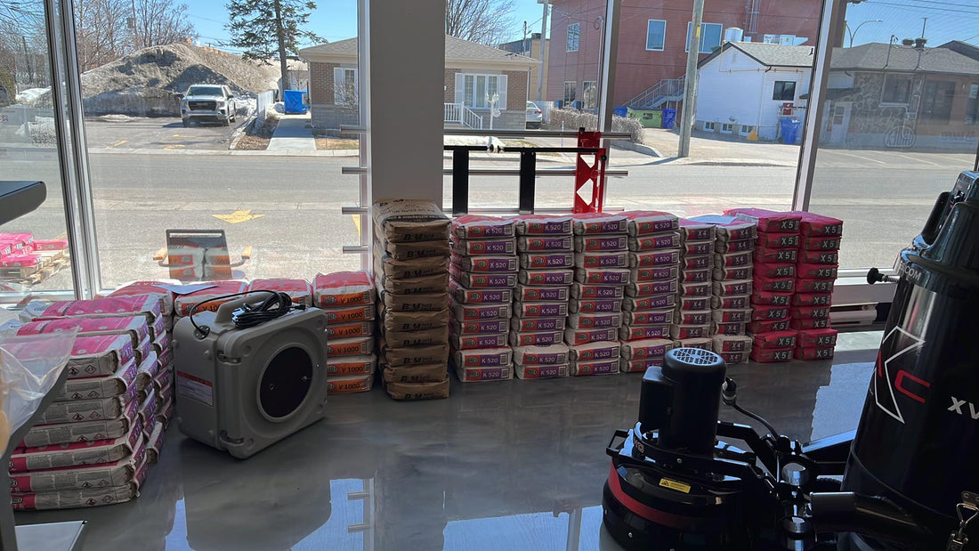 Cérapoxy Outils, accessoires et matériaux céramique époxy béton