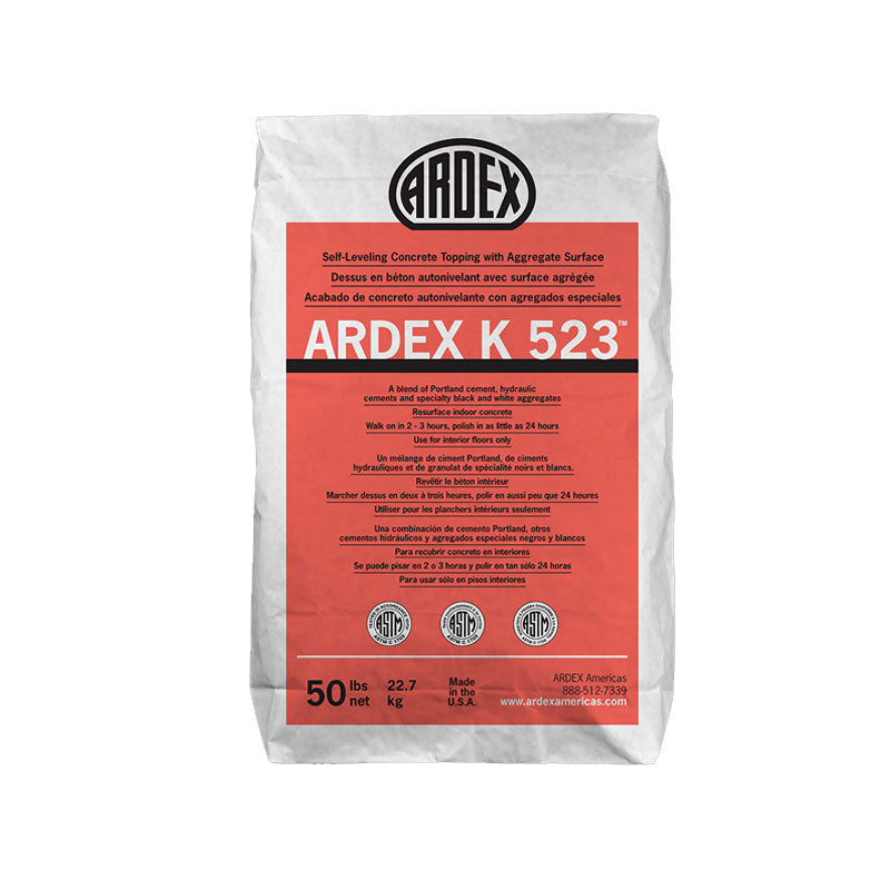 ARDEX K 523 Self-Leveling Concrete Top with Aggregate Surface 50 lbs ...